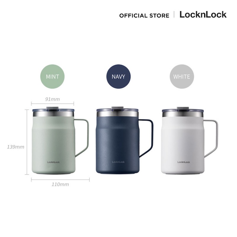 LocknLock แก้วน้ำเก็บอุณหภูมิ Metro Mug ความจุ 475 ml. รุ่น LHC4219 ...