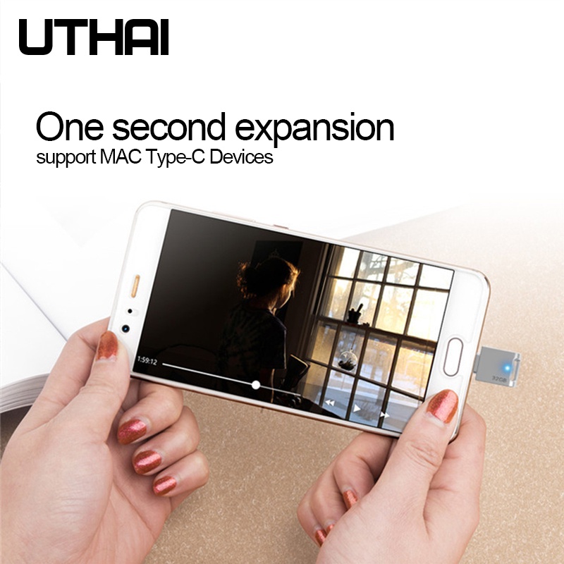 UTHAI C12 Type-C OTG USB3.0 Flash Drive USB-C Pen Drive Smart Phone Memory MINI Usb Stick 32GB ...