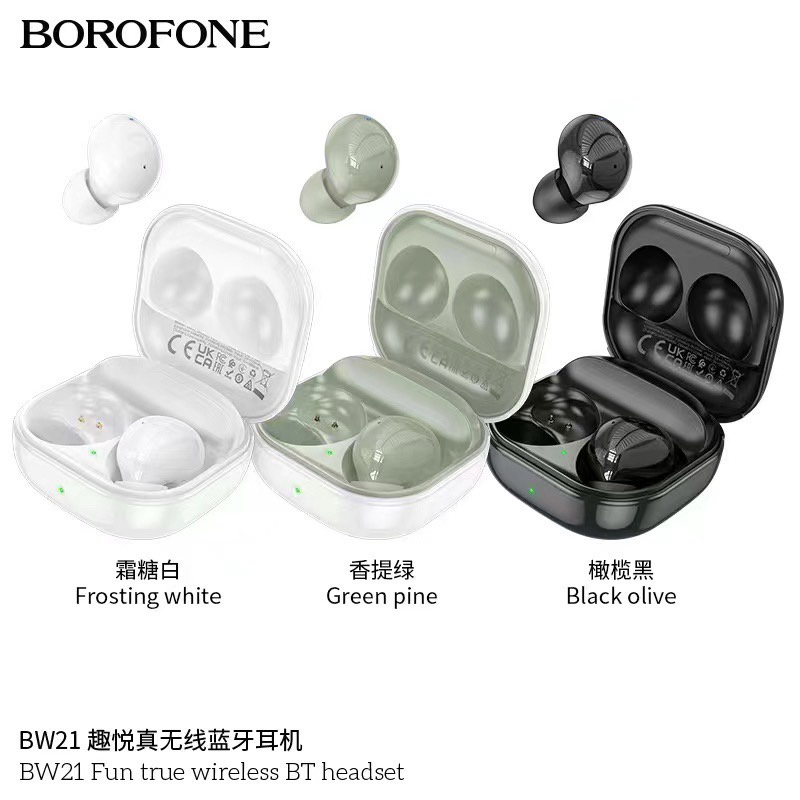 SY BOROFONE BW21 TWS หูฟังหูฟังไร้สายชุดหูฟังบลูทูธ BT 5.3 BOROFONE ...
