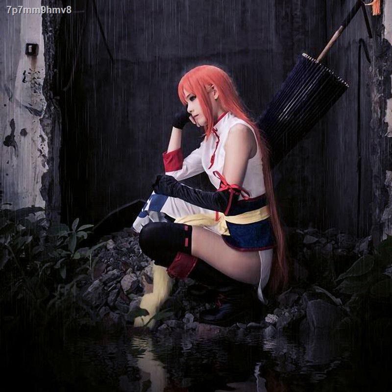 คุณภาพสูง ㍿ [pro Manyuan] อะนิเมะ Gintama future Kagura cos เสื้อผ้า cheongsam วิกผมกิ๊บรองเท้า ...