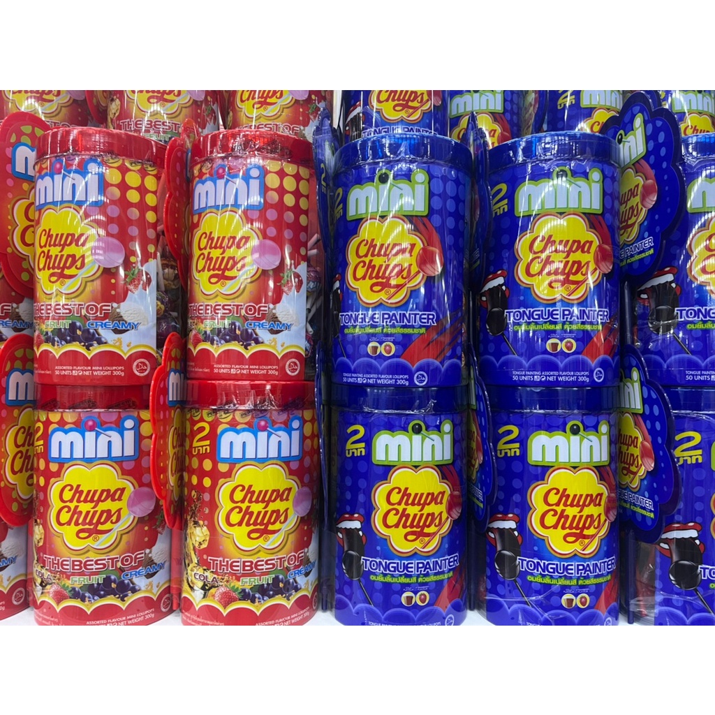 Chupa Chups mini อมยิ้ม จูปาจุ๊ป มินิ ขนาด 300กรัม ( มี 50 ไม้ ...
