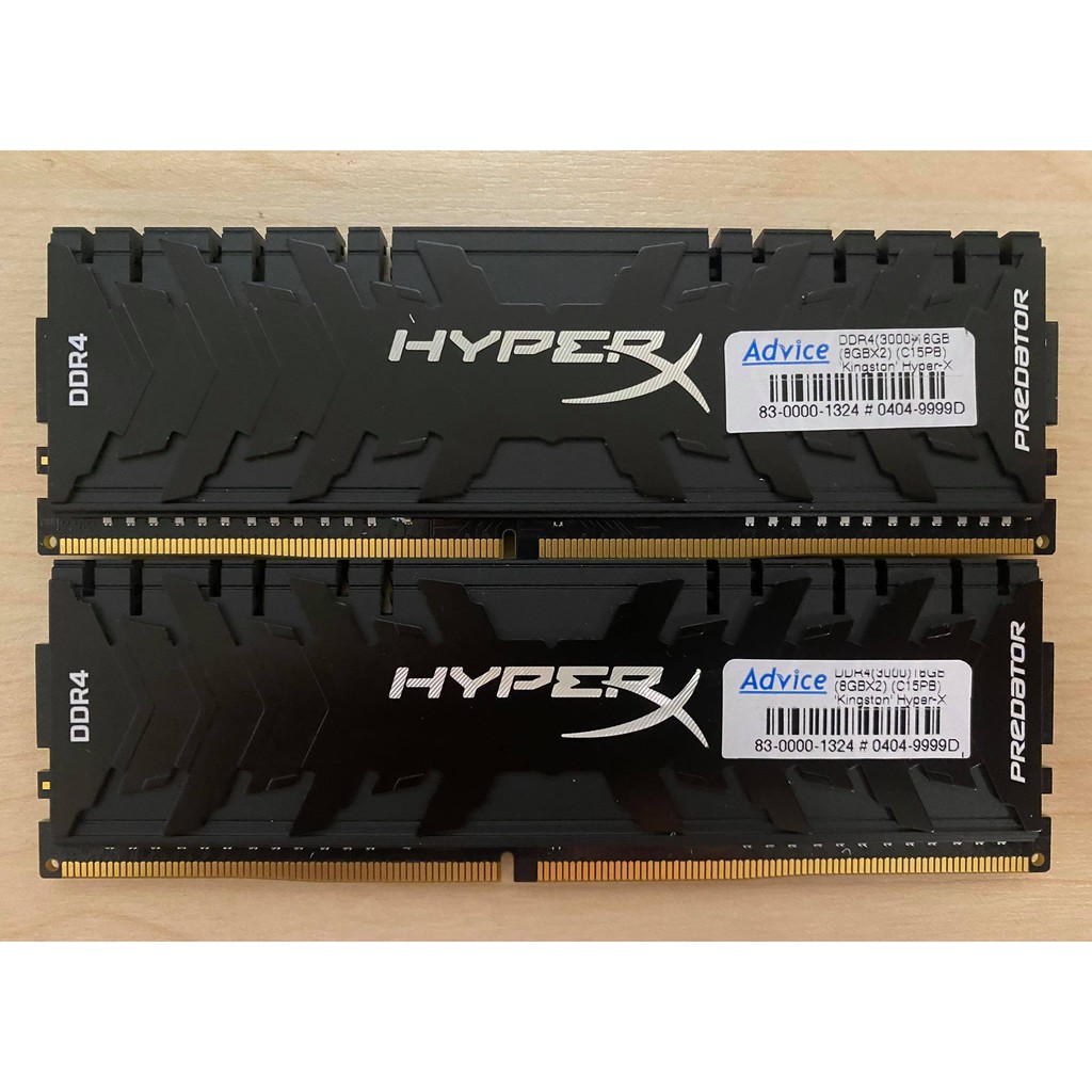 DDR4(3000)16GB (8GBX2) Kingston (Hyper-X/HX430C15PB3K2/16) สภาพดี ไม่มี ...