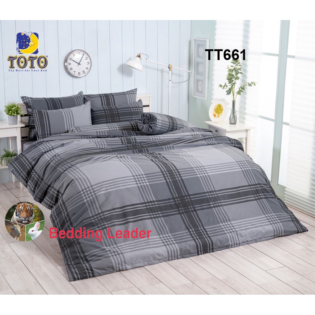 TOTO (tt651-tt662) ชุดเครื่องนอน ผ้านวม พร้อม ผ้าปู 5 ฟุต 6 ฟุต ลายดอก TT.572 tt639 ...