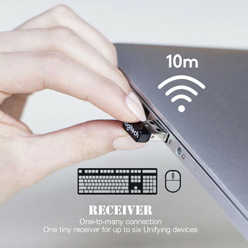 Logitech unifying receiver ของแท้ full package (รุ่นที่รองรับ ดูในคลิป ...