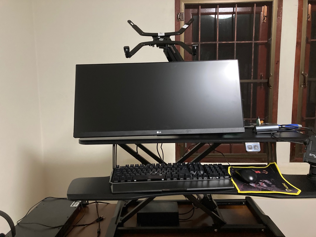 FlexiSpot Dual Monitor Arm (F7D Black) | Shopee Thailand