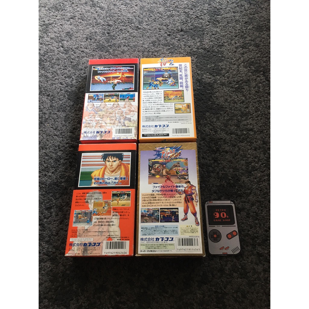 Capcom Cartridge Super Famicom Final Fight Collection Boxset (Wholesale) Japan - retrogame90s ...