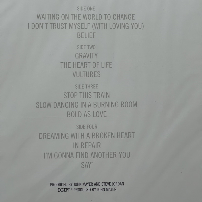 แผ่นเสียง John Mayer Continuum 2 x Vinyl LP Album Reissue 180 Gram แผ่น ...