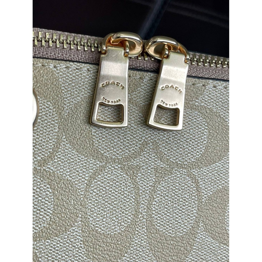 Coach KATY SATCHEL IN SIGNATURE CANVAS (COACH 2558) [Light Khaki Chalk ...