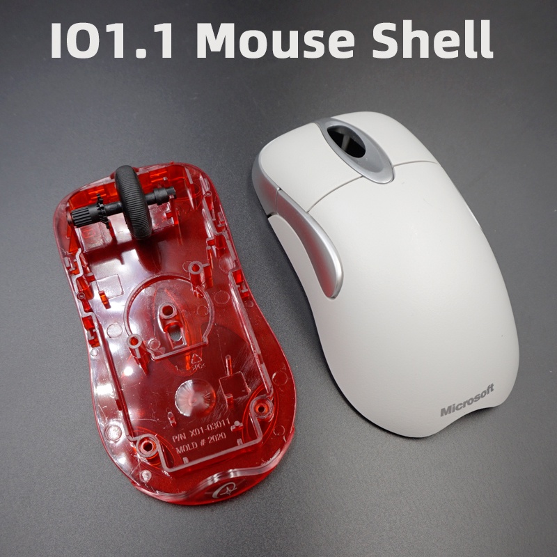 เมาส์1cs New mouse shell mouse case for Microsoft IO1.1 Black white ...