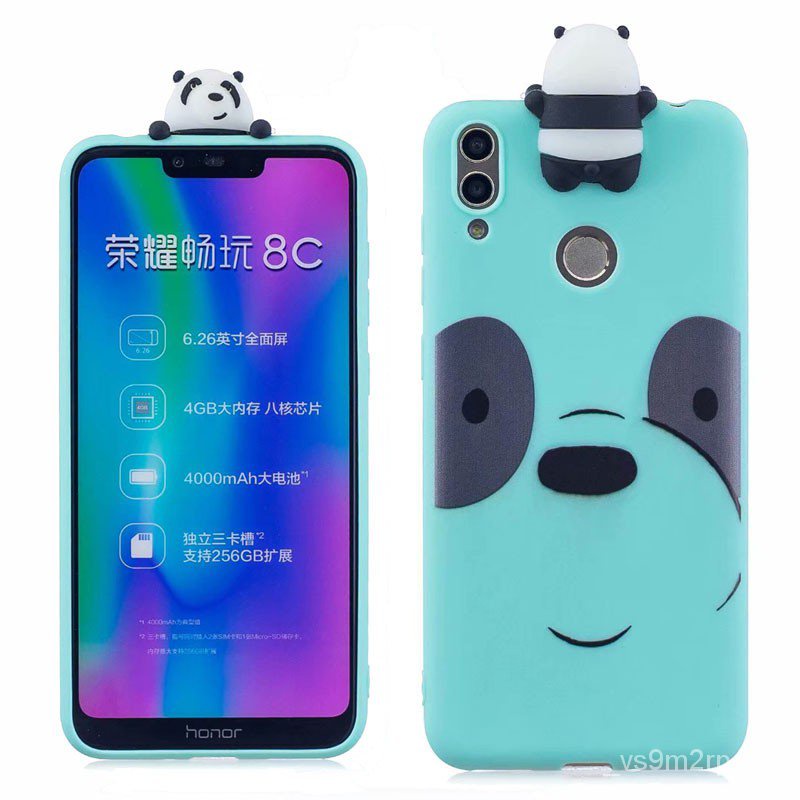 Huawei Honor 8X Cute We Bare Bears Brothers Panda Soft Phone Case ...