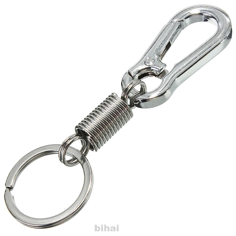 Durable Silver Keyring Keychain Key Chain Ring Keys Buckle Holder ...