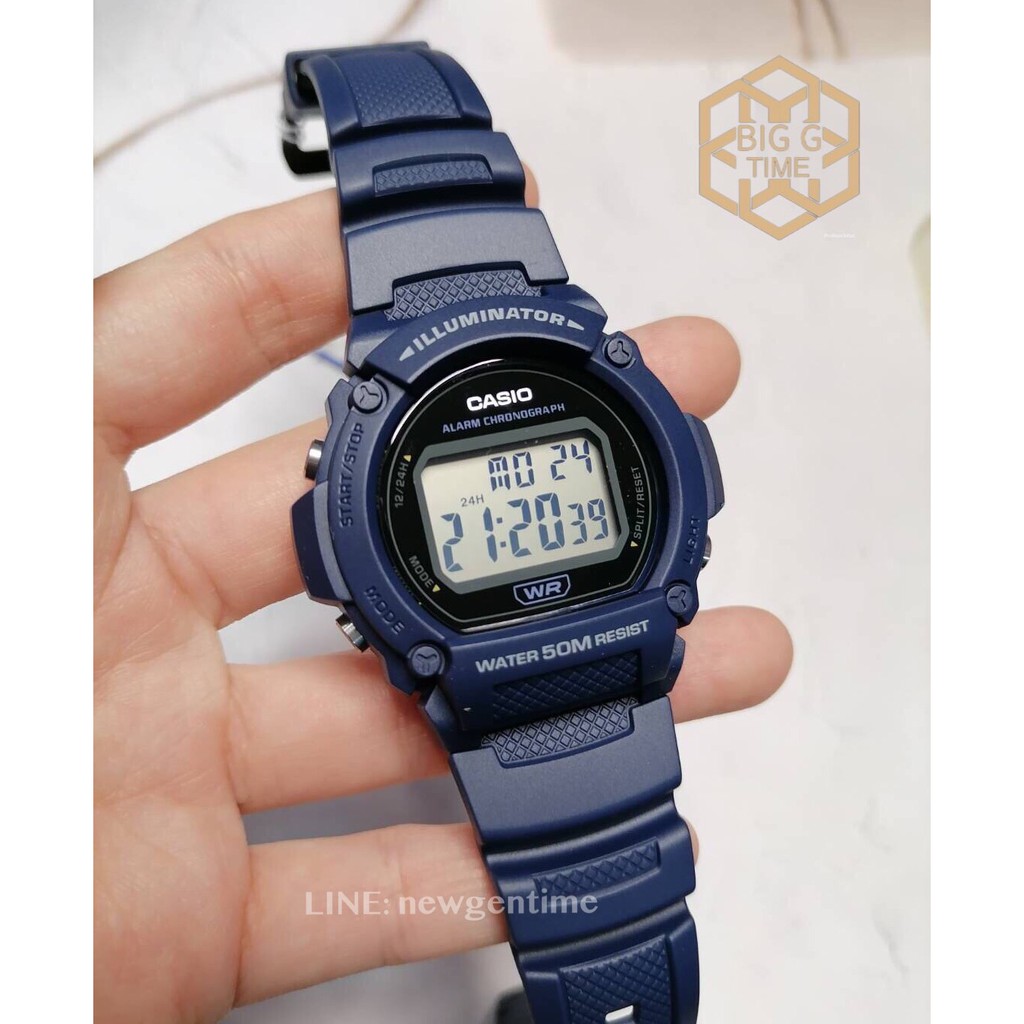 Casio รุ่นใหม่ล่าสุด W-219H Series W-219H-1AV W-219H-2AV W-219H-8BV ของ ...