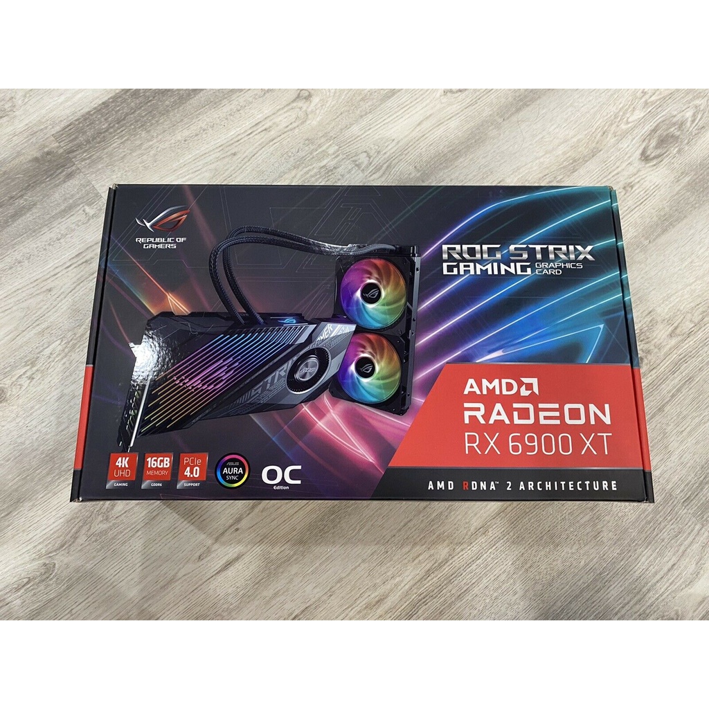 Asus ROG Strix LC AMD Radeon RX 6900 XT OC 16GB GDDR6 Gaming Graphics ...