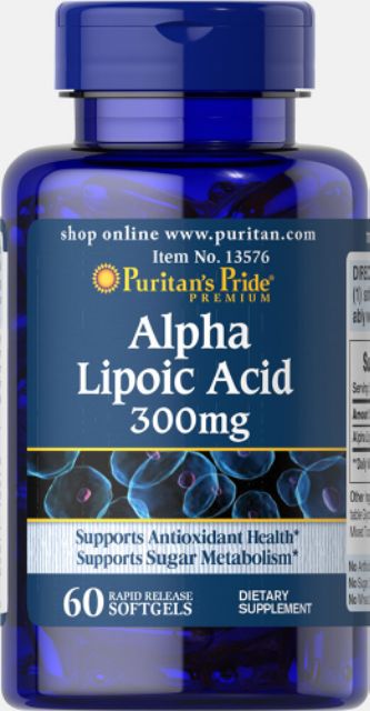 พร้อมส่ง แท้ Puritans Pride Alpha Lipoic Acid (ALA) 300 mg 60 และ 120 ...
