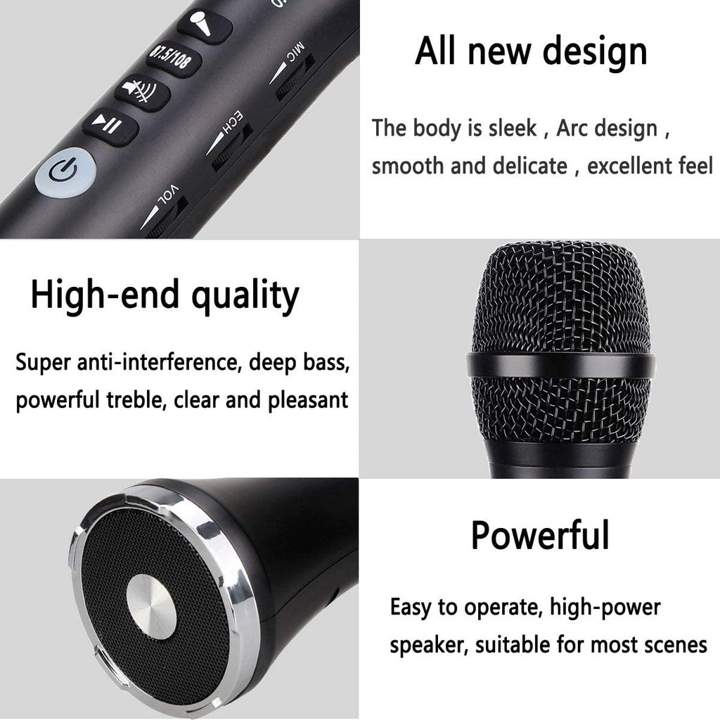 Retekess TR617 15W 20W ลำโพงไมโครโฟน ไร้สายบลูทูธ FM สำหรับเชื่อมต่อคา ...