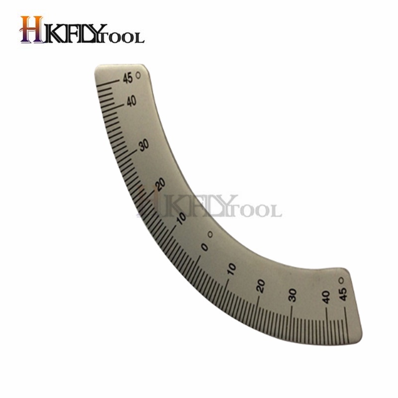 วัดไม้บรรทัดrotractors Milling Machine art Angle late Scale Ruler 45 ...