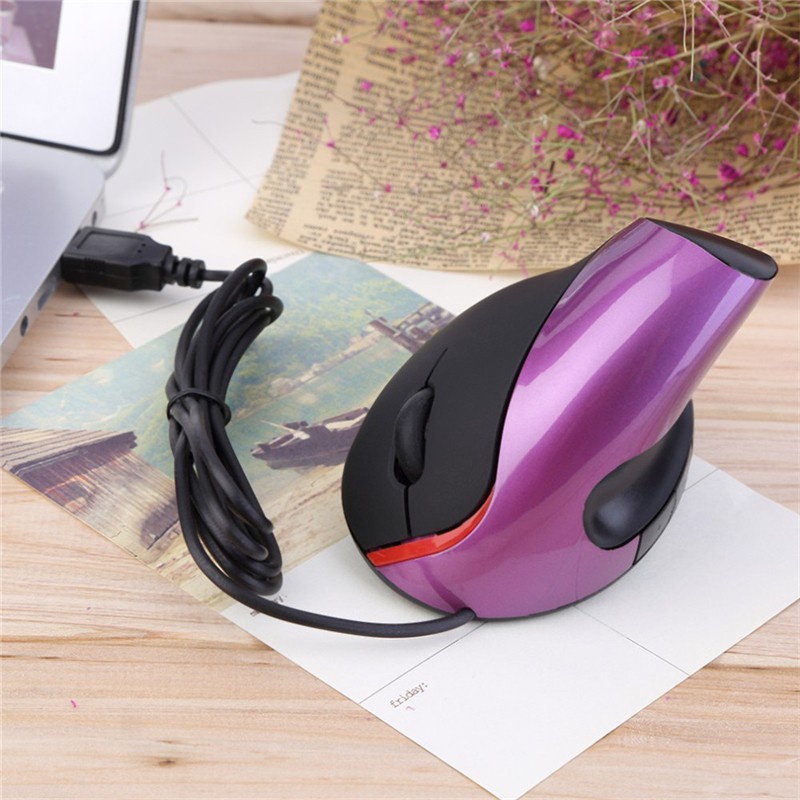 diy♦♗☼5D Wired Vertical Optical Mouse Ergonomic Wrist Healing USB Mouse ...