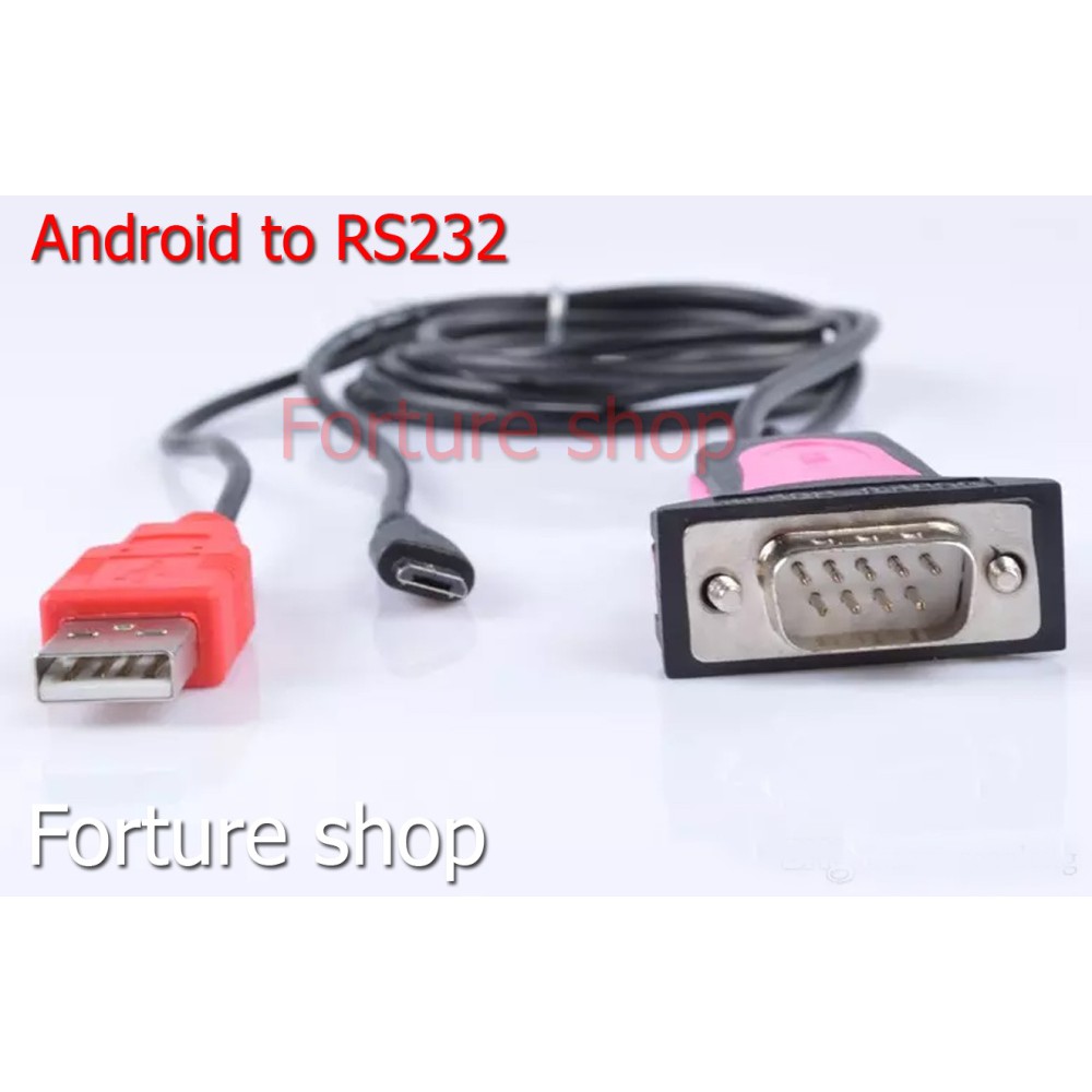 สาย Micro-USB to RS232 Android to RS232 Android to Serial port DB9 ...