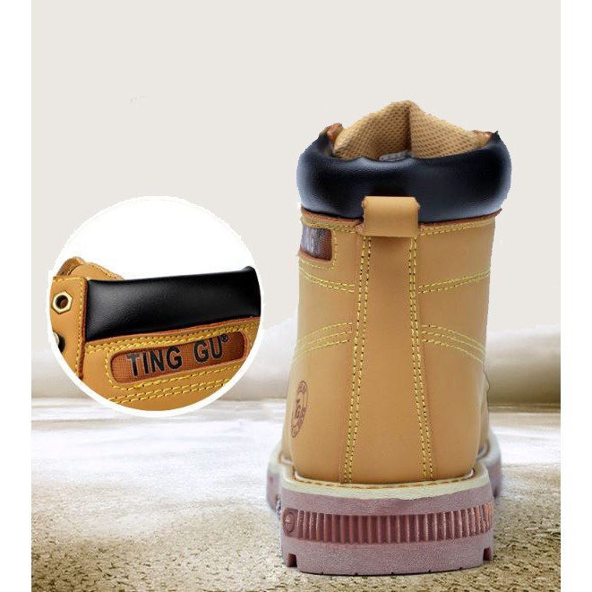 TING GU รองเท้าSafety รองเท้าเซฟตี้หัวเหล็ก รหัสSHO-055 สีเหลืองดำ ...
