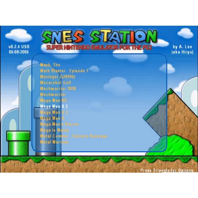 Ps2 แผ่นรวมเกม SFC 3000 in 1 : SNES Station สำหรับเครื่อง PS2 ...