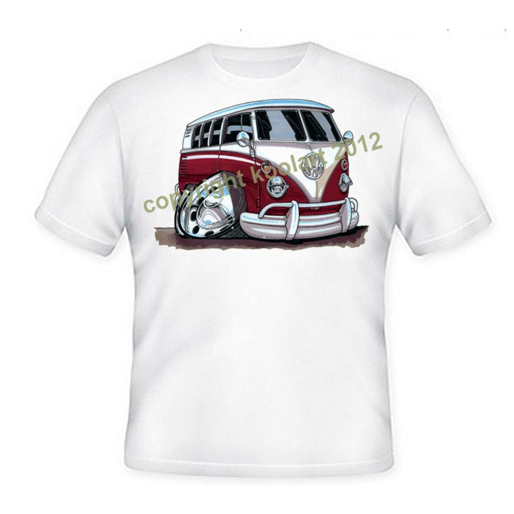 เสื้อยืด Koolart Vw Camper Van Splitty Red 6 Tailles | Shopee Thailand