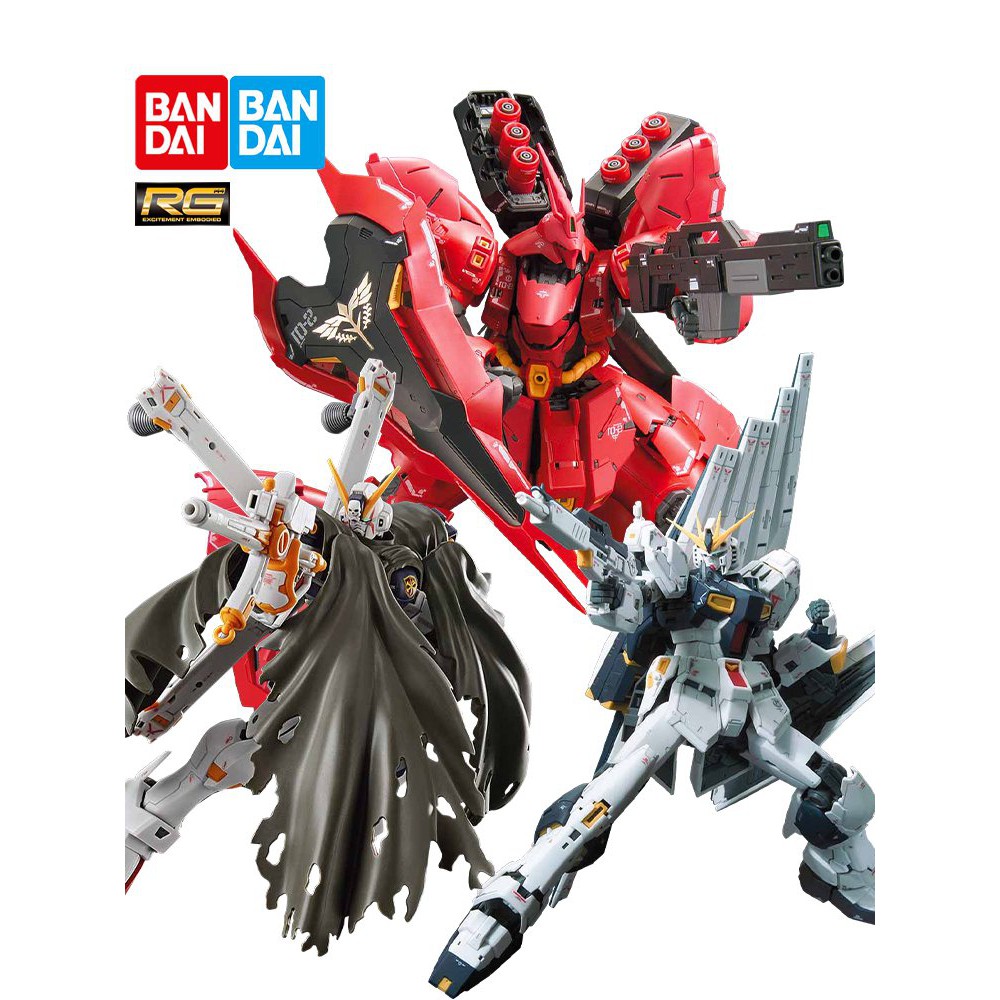 Bandai โมเดลประกอบกันดั้มRGโจมตีวัวยูนิคอร์นสีแดงทองบาปบินปีก sabazaki ...