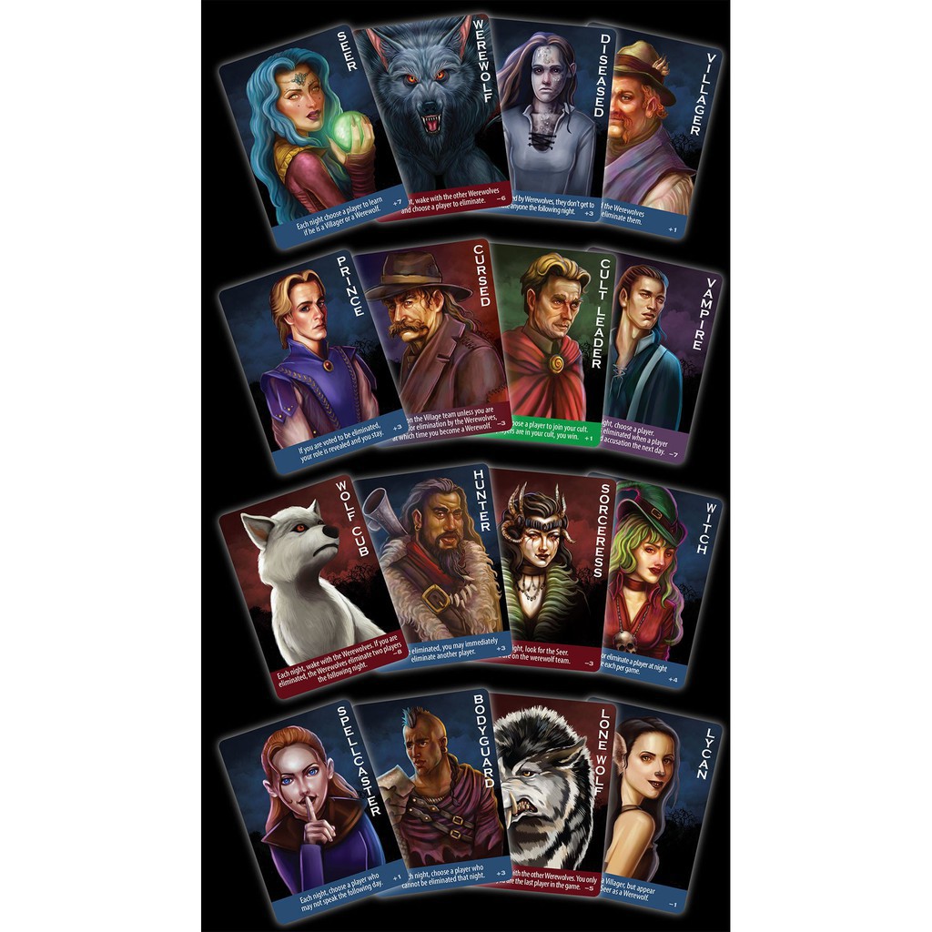 ☄การ์ดเกม คู่มือไทย One Night Ultimate Werewolf หนึ่งคืนปริศนาเกมล่า ...