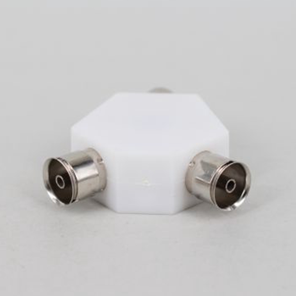 อะแดปเตอร์ TV Aerial 3 Way Splitter Male to Female Connector Coaxial RF ...