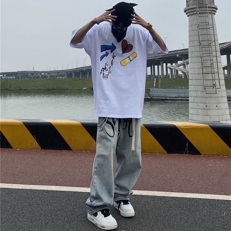 seluar korea lelaki slim fit jeans lelaki2022 Musim Bunga dan Panas ...