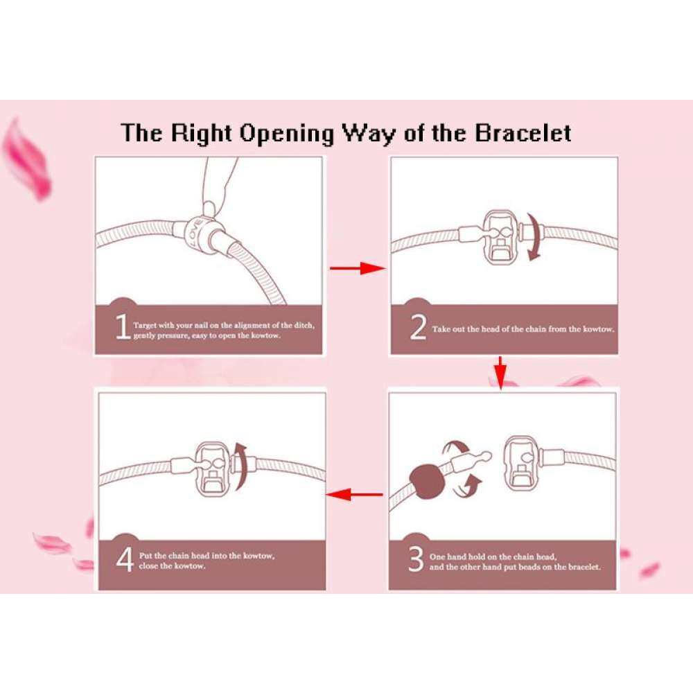 สร้อยข้อมือแพนดอร่าโรสโกลด์ Pandora bracelet Rose Gold Moments Classic ...