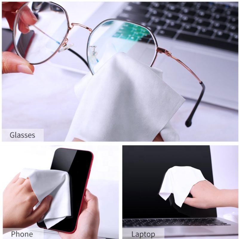 คืน 17c. ทักแชทรับโค้ดKF 5pcs Microfiber LensCleaning Cloth Kit ผ้าเช็ด ...