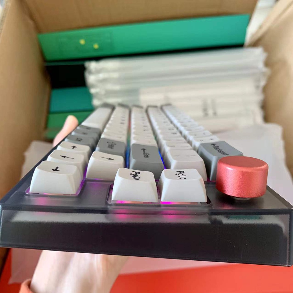 Lychee G66/G66 Pro G66pro RGB แป้นพิมพ์แบบกลไก สามโหมด ไร้สายบลูทูธ 2 ...