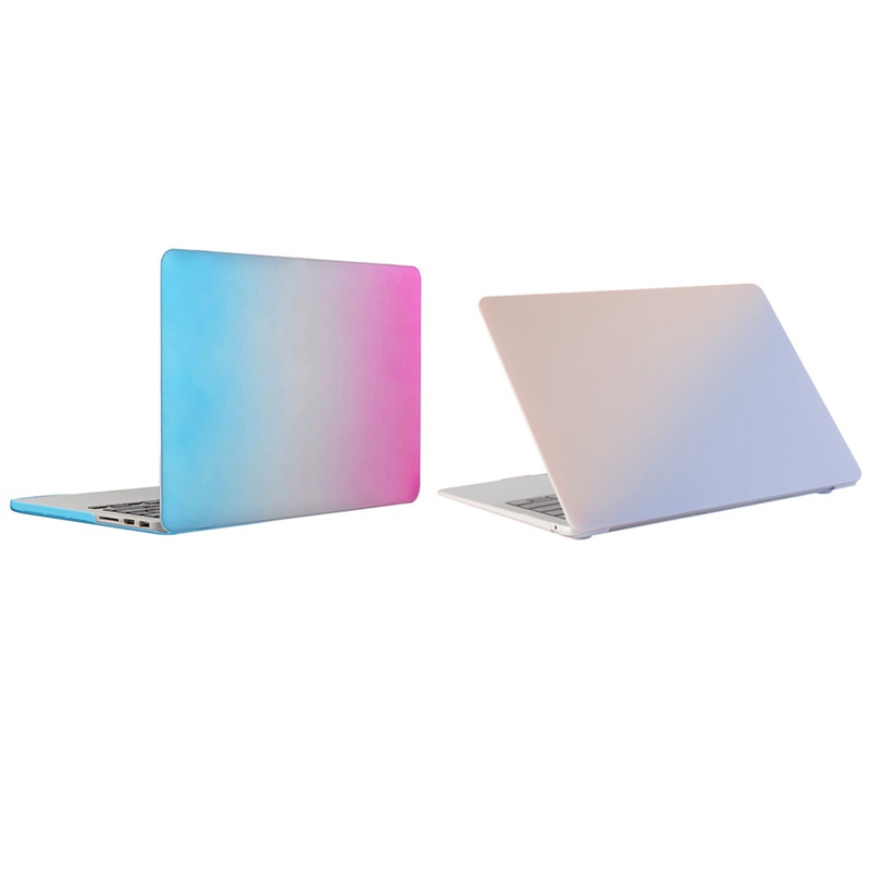 For Mac Book Air 13 Inch Rainbow Gradient Shell Ultra Thin Snap On Anti ...