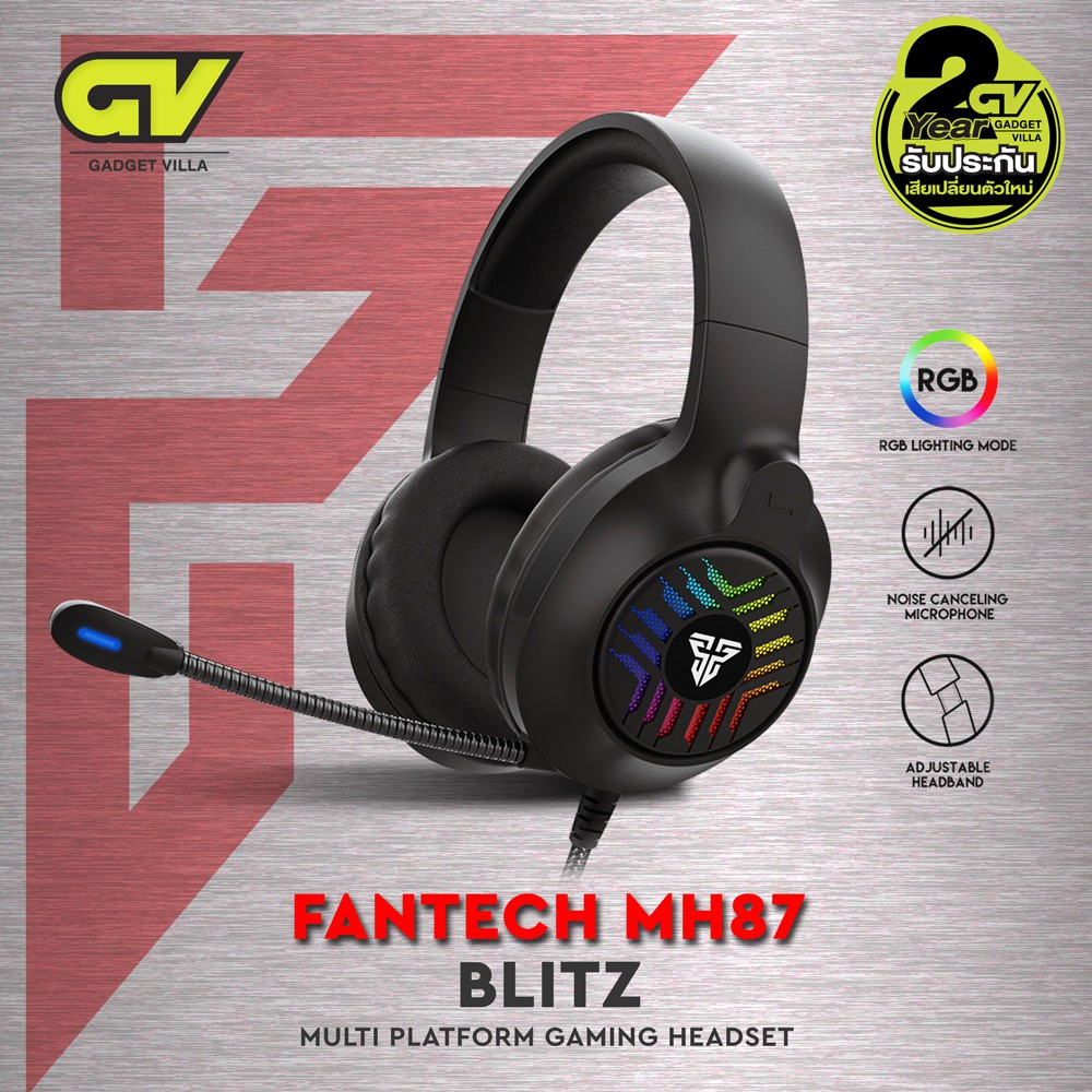 FANTECH MH87 Blitz Headset for Mobile Gaming หูฟังเกมมิ่ง หูฟังมือถือ ...