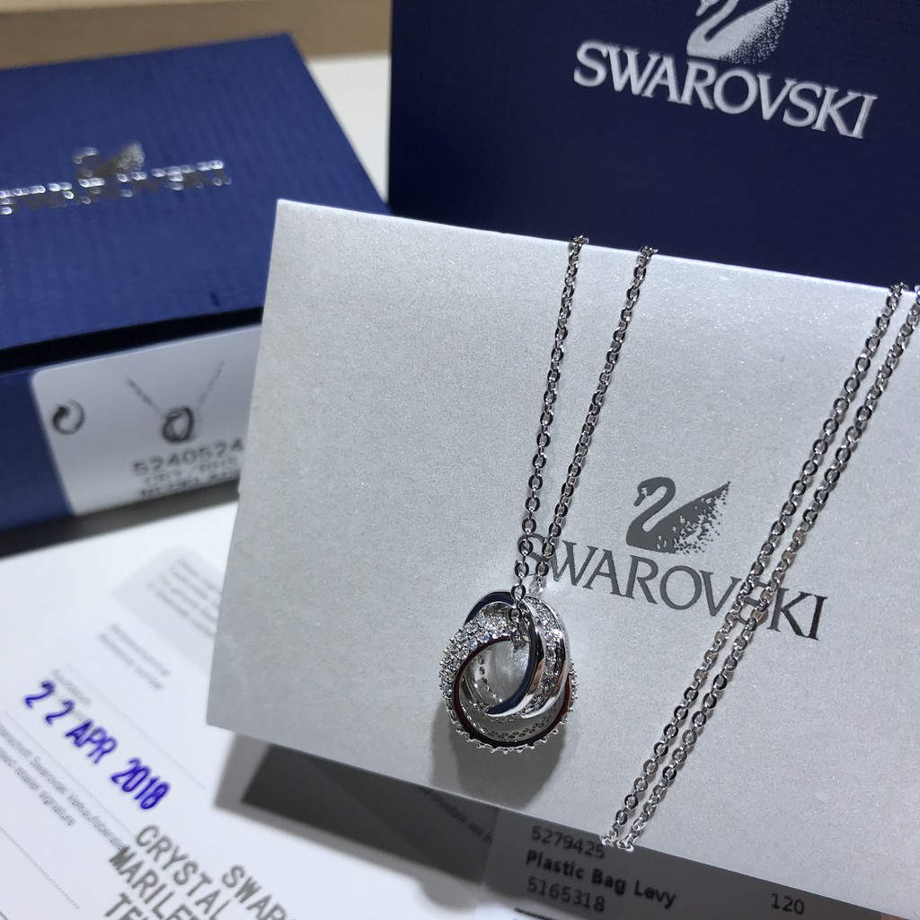 Swarovsk สร้อยคอจี้แหวนคู่สําหรับผู้หญิง 5240524 - hktoth.th - ThaiPick