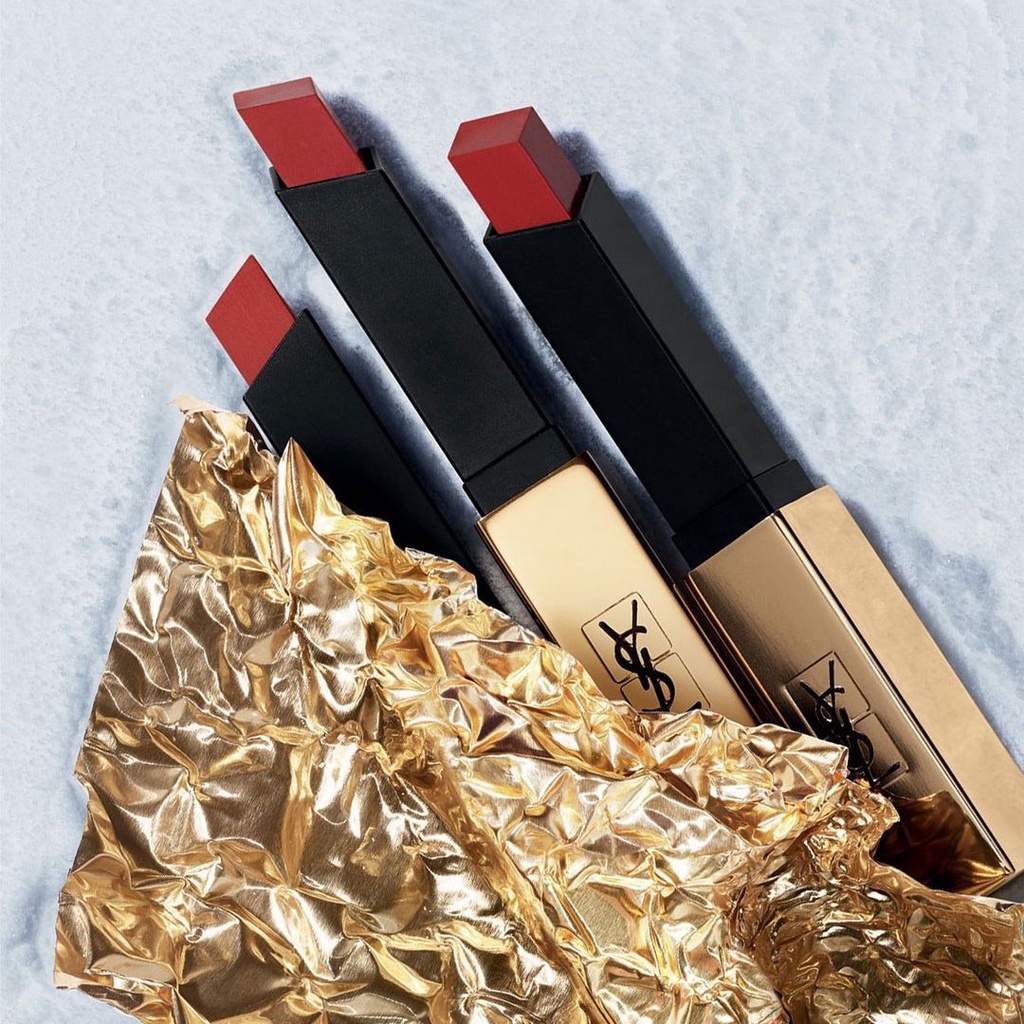 ลิปสติก YSL Lipstickลิปสติก 1966 Yves Saint Laurent ROUGE PUR COUTURE THE SLIM MATTE LIPSTICK สี ...