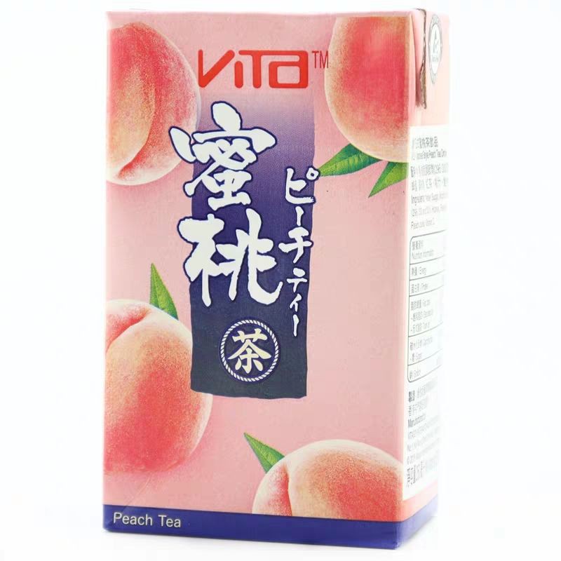 ☢เครื่องดื่มฮ่องกง Vita Japanese Peach Tea 250ml * 24 กล่องนำเข้า Hong ...