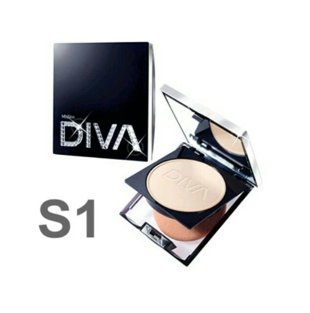 ((พร้อมส่ง 3 เบอร์ )) Mistine Number One Diva SPF 25PA++ 10 g. แป้งพัฟ ...