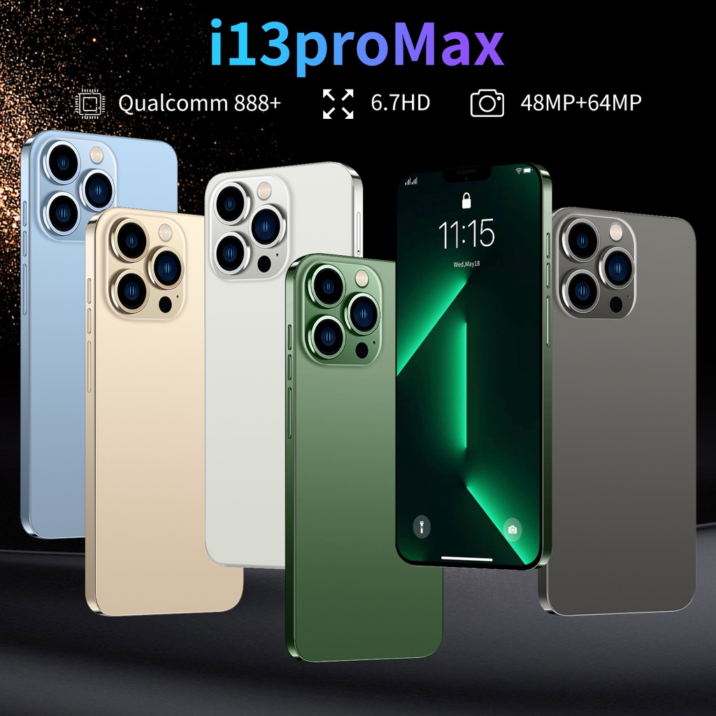2022 Global Version i13 Pro Max 5G Smartphone 16GB 1TB 6.7 inch Cellular 10 Core Network 50MP ...