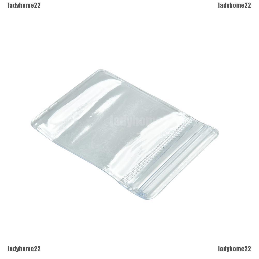 100Pcs Badge Holders Clear Plastic Coin Wallets Storage Envelopes Bag 5 ...