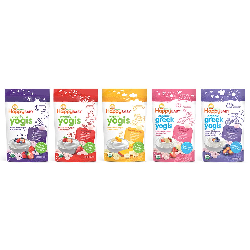 Happy Yogis Organic Freeze dried Yogurt Snacks (28g) Happy Baby - 326r ...