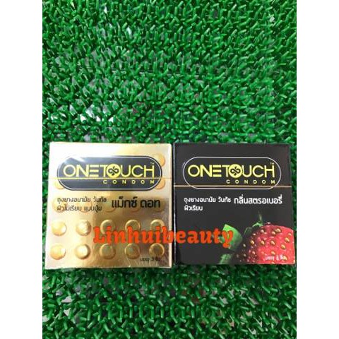ถุงยาง ถุงยางอนามัย วันทัช onetouch maxx dot แม็กซ์ ดอท Strawberry สตรอ ...