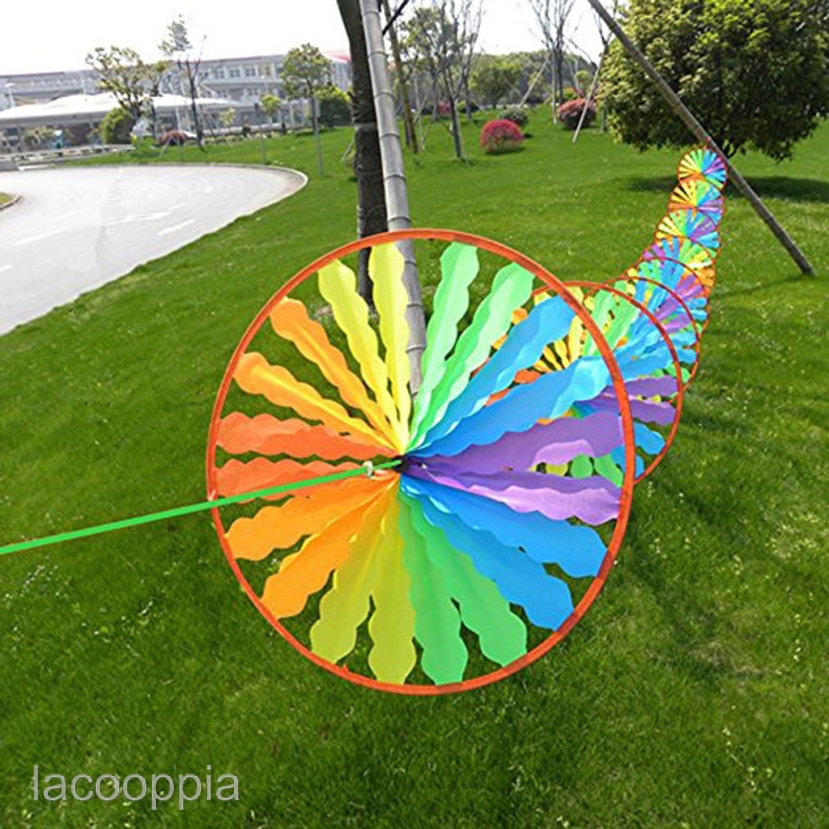 10m Colorful Windmills String 8 Whirligig Wheels Garden Yard Camping ...