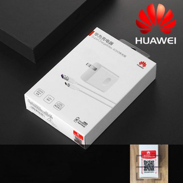 ชุดสายชาร์จแท้ 40W ตรงรุ่น Mate20 Pro P30 Pro Original Huawei Supercharge USB Charger10V 4A 40W ...