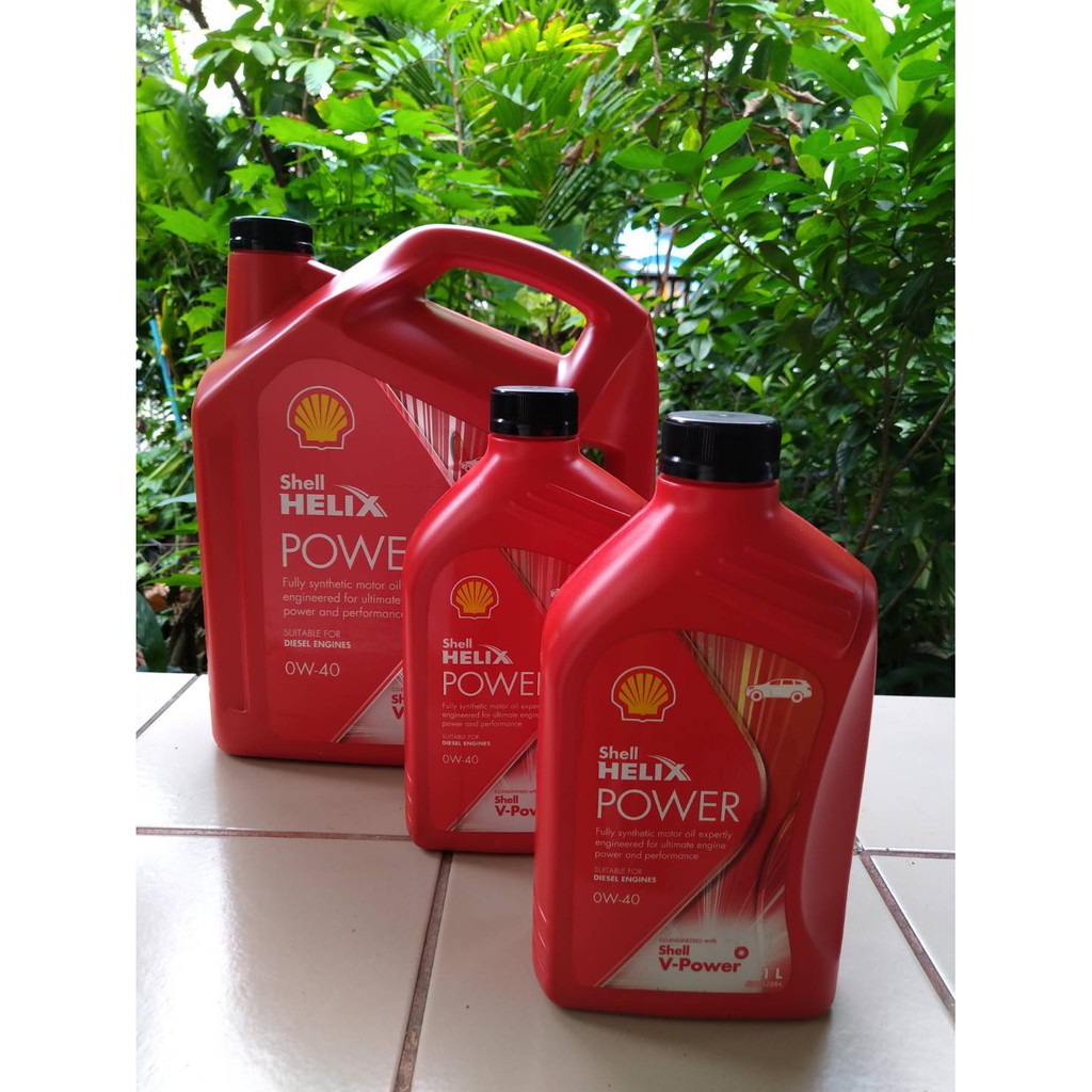 น้ำมันเครื่อง shell helix power 0w40 diesel สังเคราะห์แท้จากเซล ...