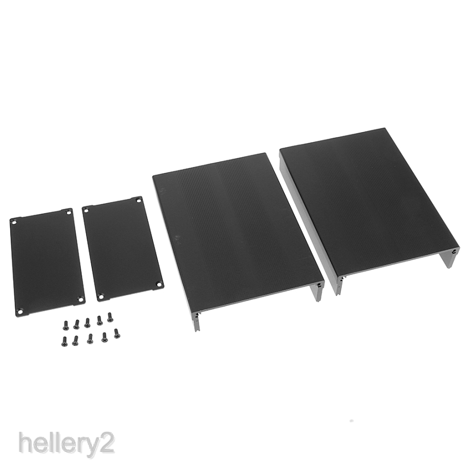 Extruded Aluminum Enclosure PCB Cooling Flat Box Case DIY 105x55x150mm ...
