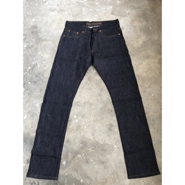 Fred perry jeans ริมแดง ทรงขากระบอกเล็ก - nanajeans.888 - ThaiPick