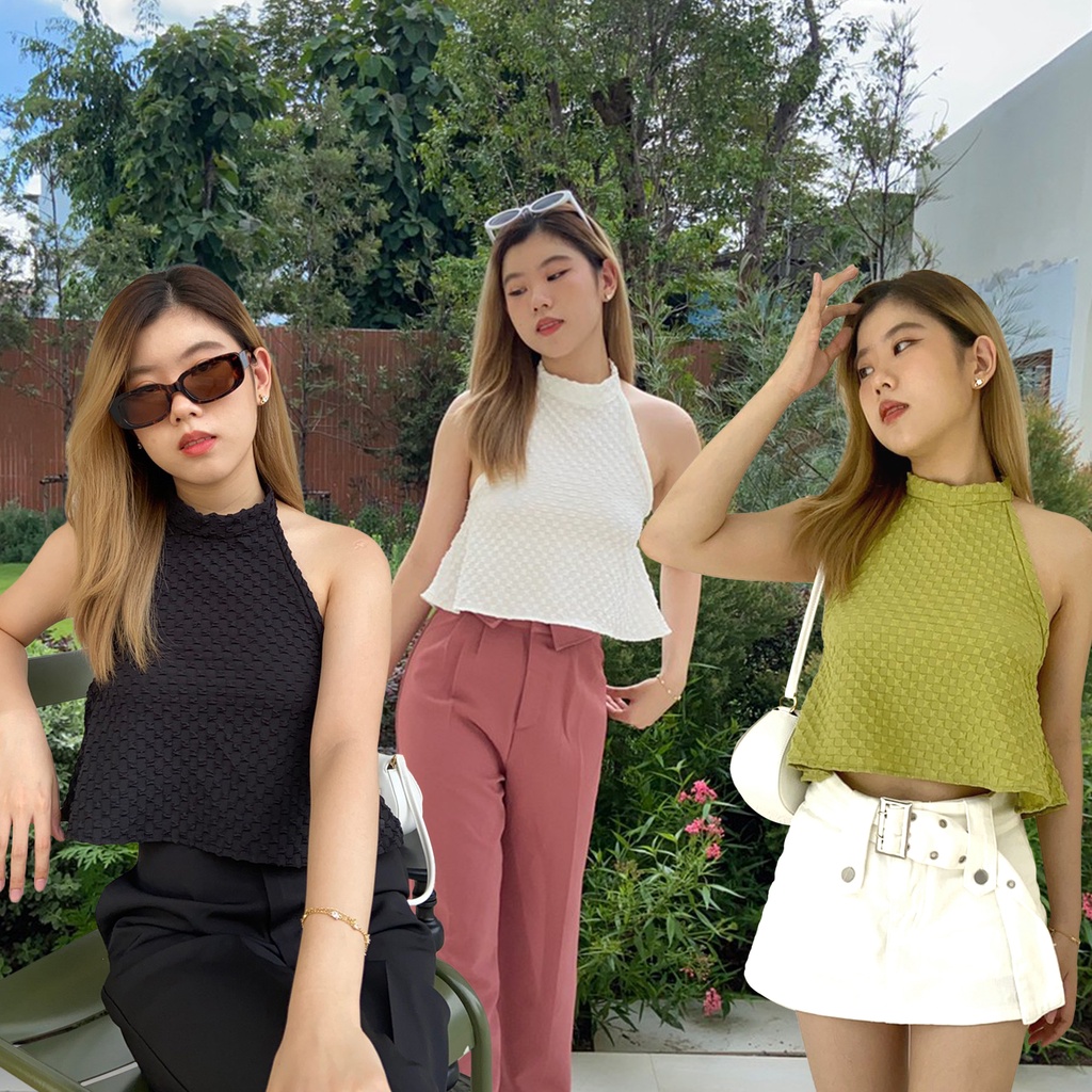 Riley Top เสื้อครอปเปิดหลัง - scoopclothing - ThaiPick