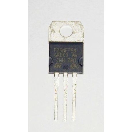 เฟส 75nf75 P75NF75 stp75nf75 TO-220 N-channel MOSFET เฟสภาคจ่ายไฟ มอส ...