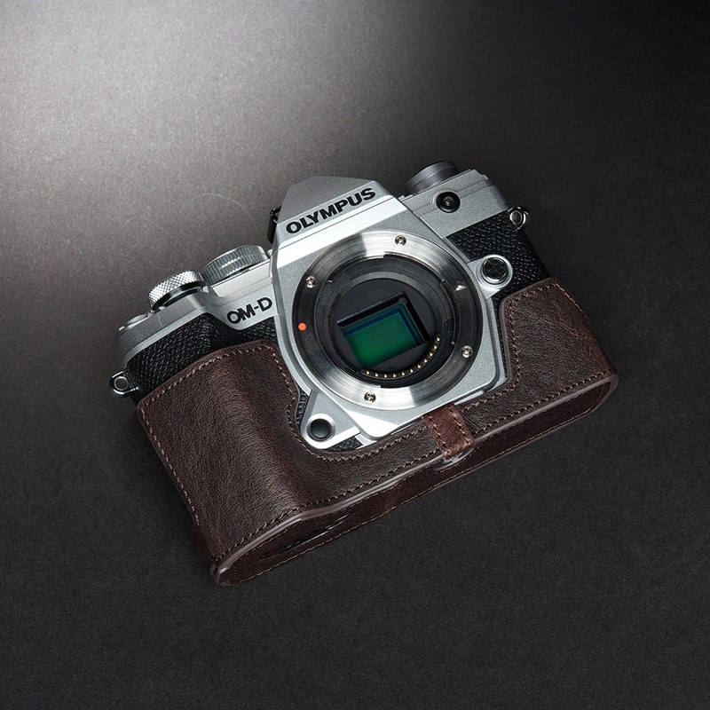 Tp กระเป๋ากล้องหนังวัวแท้ Olympus Em 5 Mark Iii Em 5 3 Generation ...